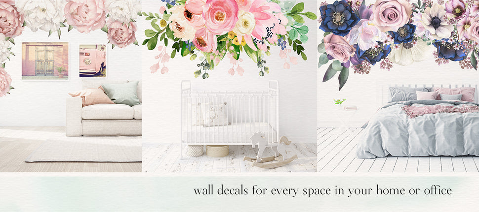 Cottage + Crown Vinyl Stickers Wall Art Nursery Home Office Prints ...