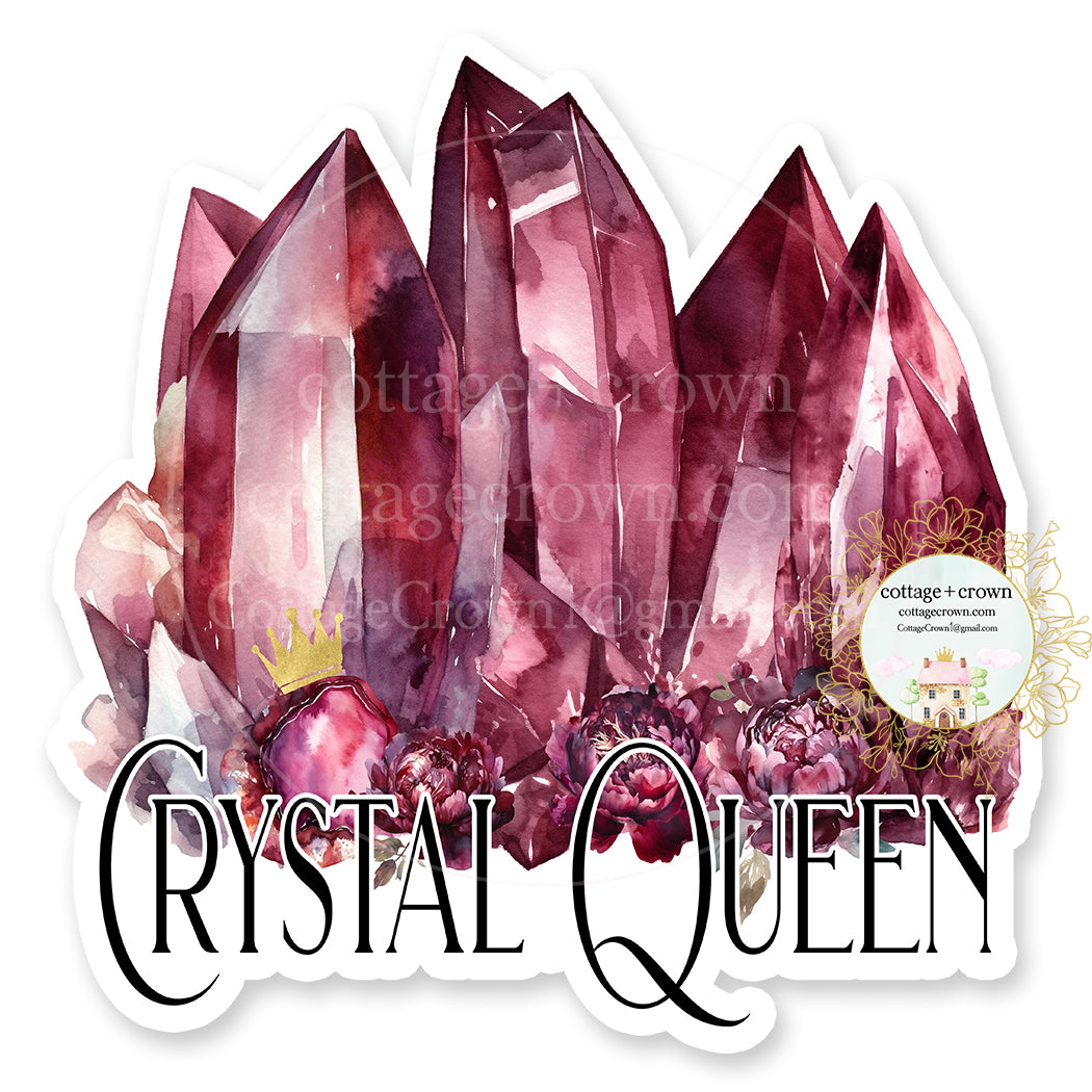 Crystal Queen Vinyl Decal Sticker – cottage + crown