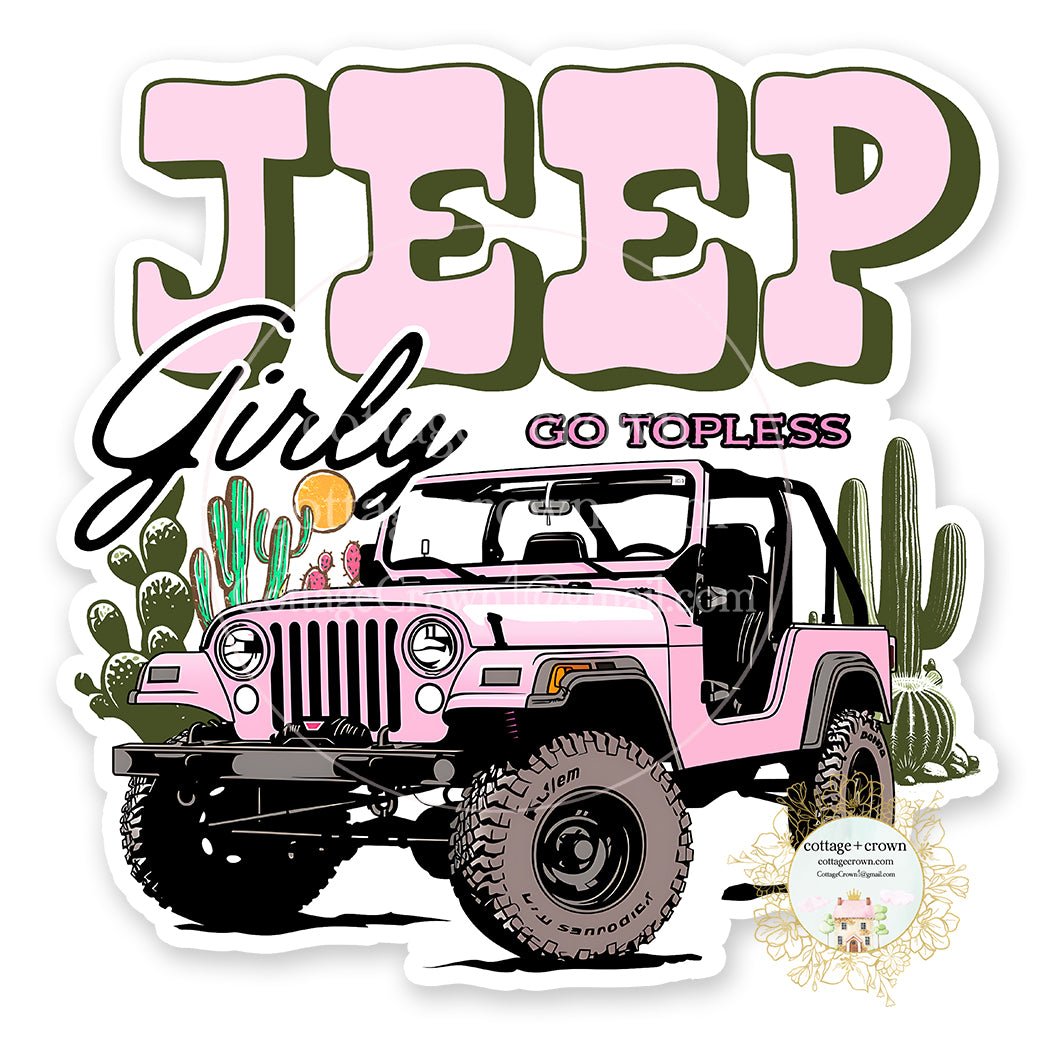 Jeep Girl Logo Rosie Riveter Pin Up Jeep Girl Vinyl Decal | Jeep