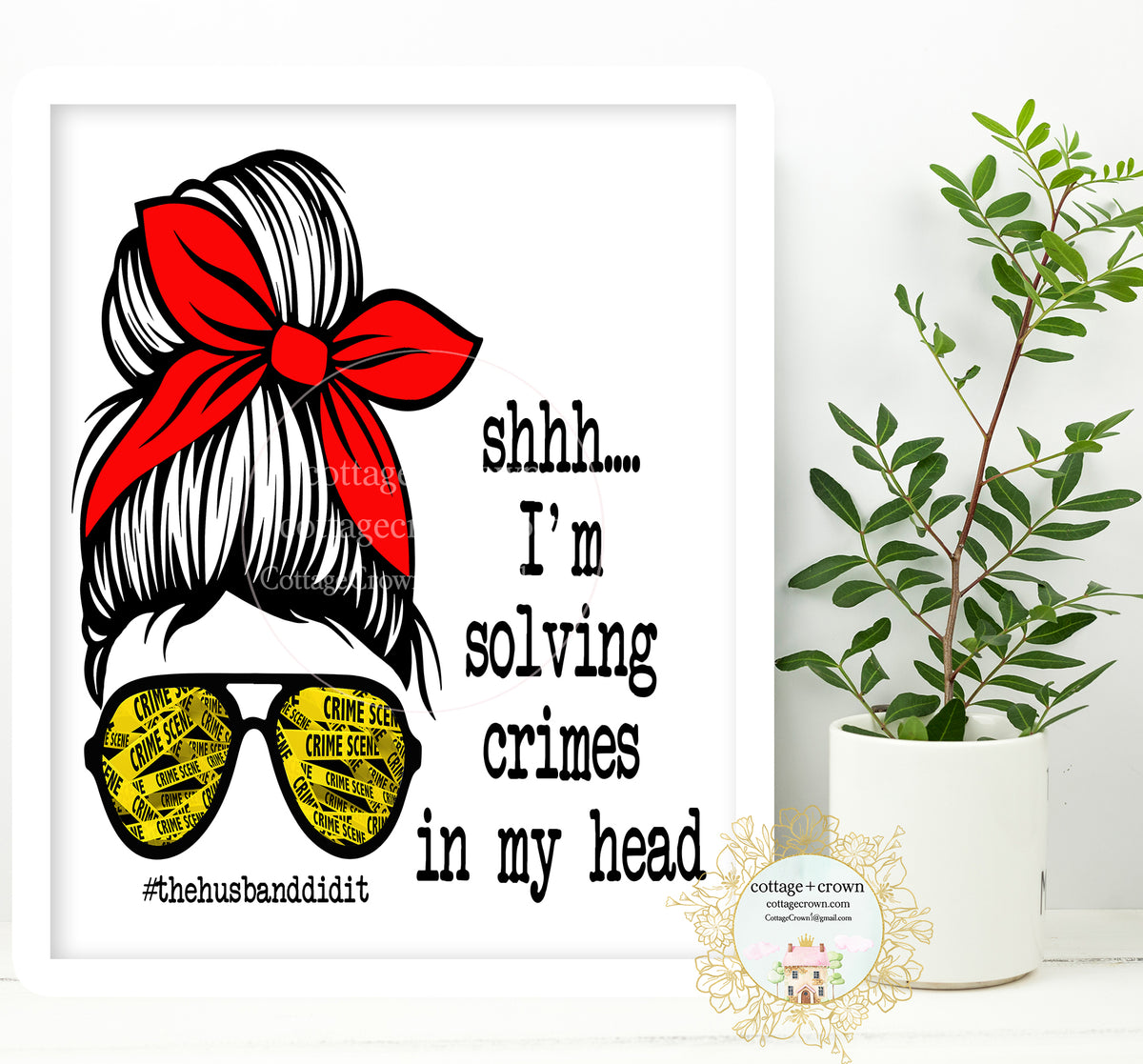 True Crime Solving Crimes - Home + Office Wall Art Print - The Husband ...