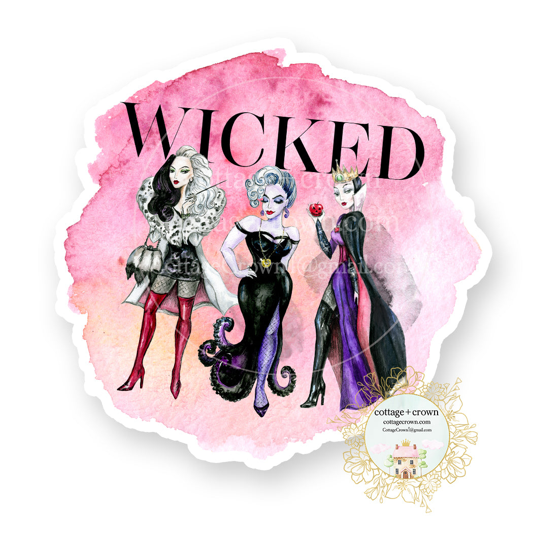 Wicked Vinyl Decal Sticker – cottage + crown